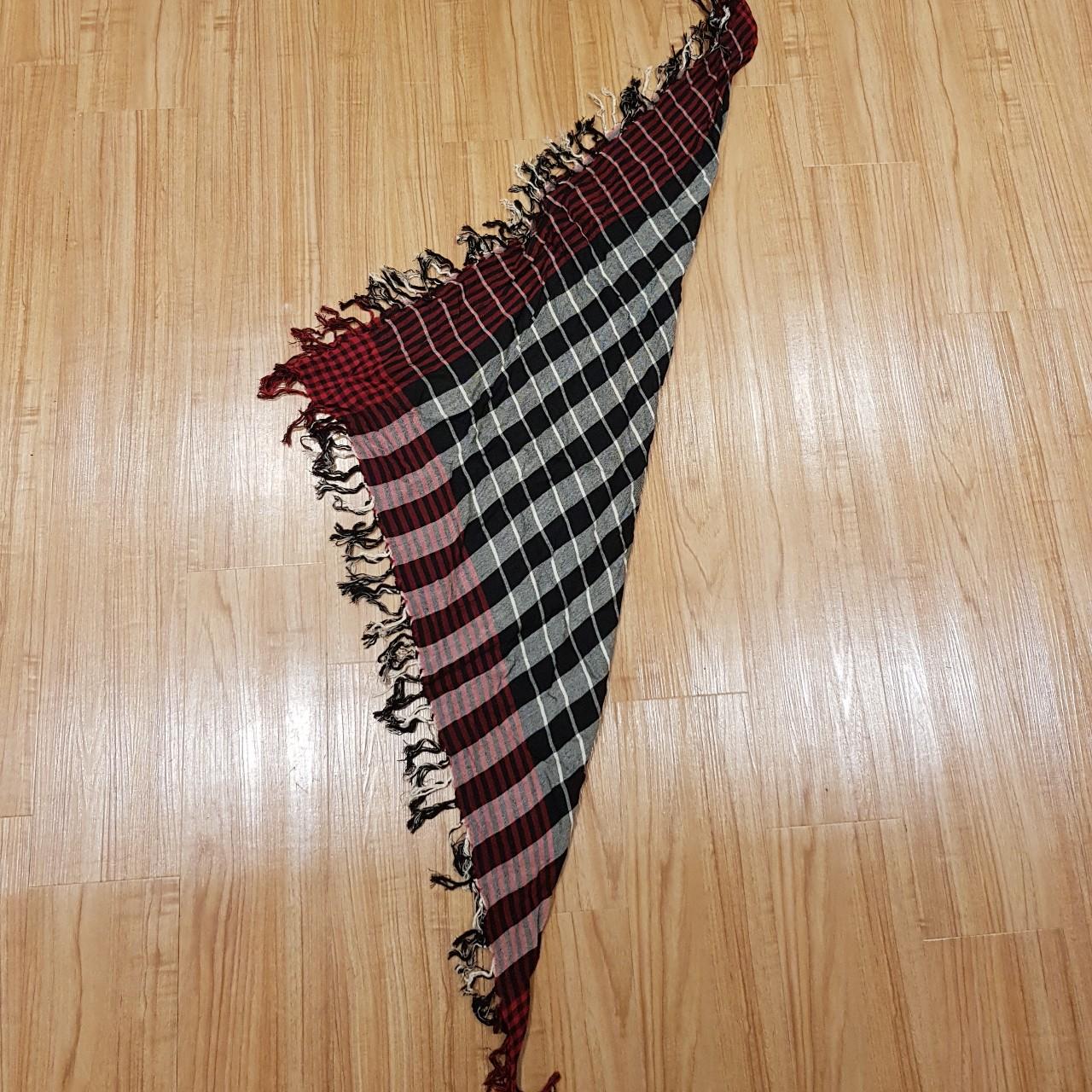 Junk De Luxe Unisex scarf Red/Black/White Perfect... - Depop