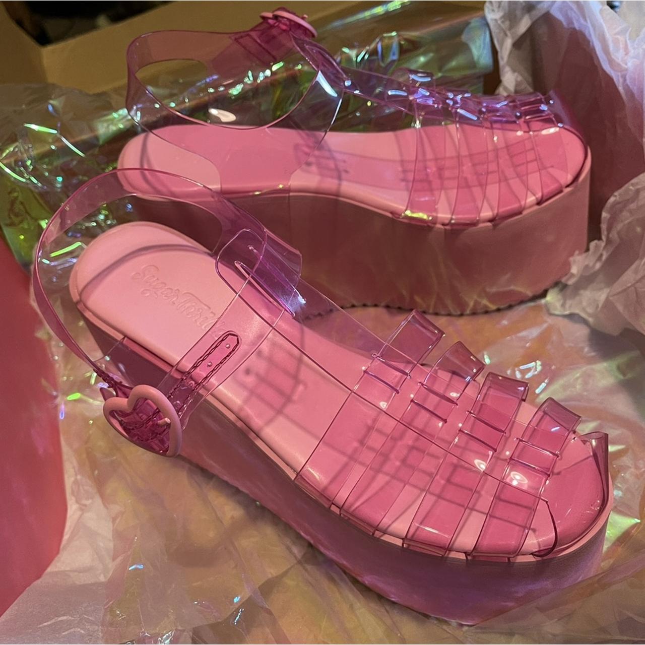 Hard to find Pink Sugar Thrillz jelly platform... - Depop