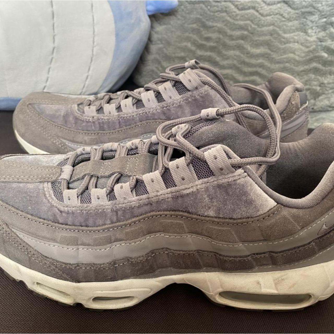 Nike Air Max 95 velvet trainers in grey. #Nike... - Depop