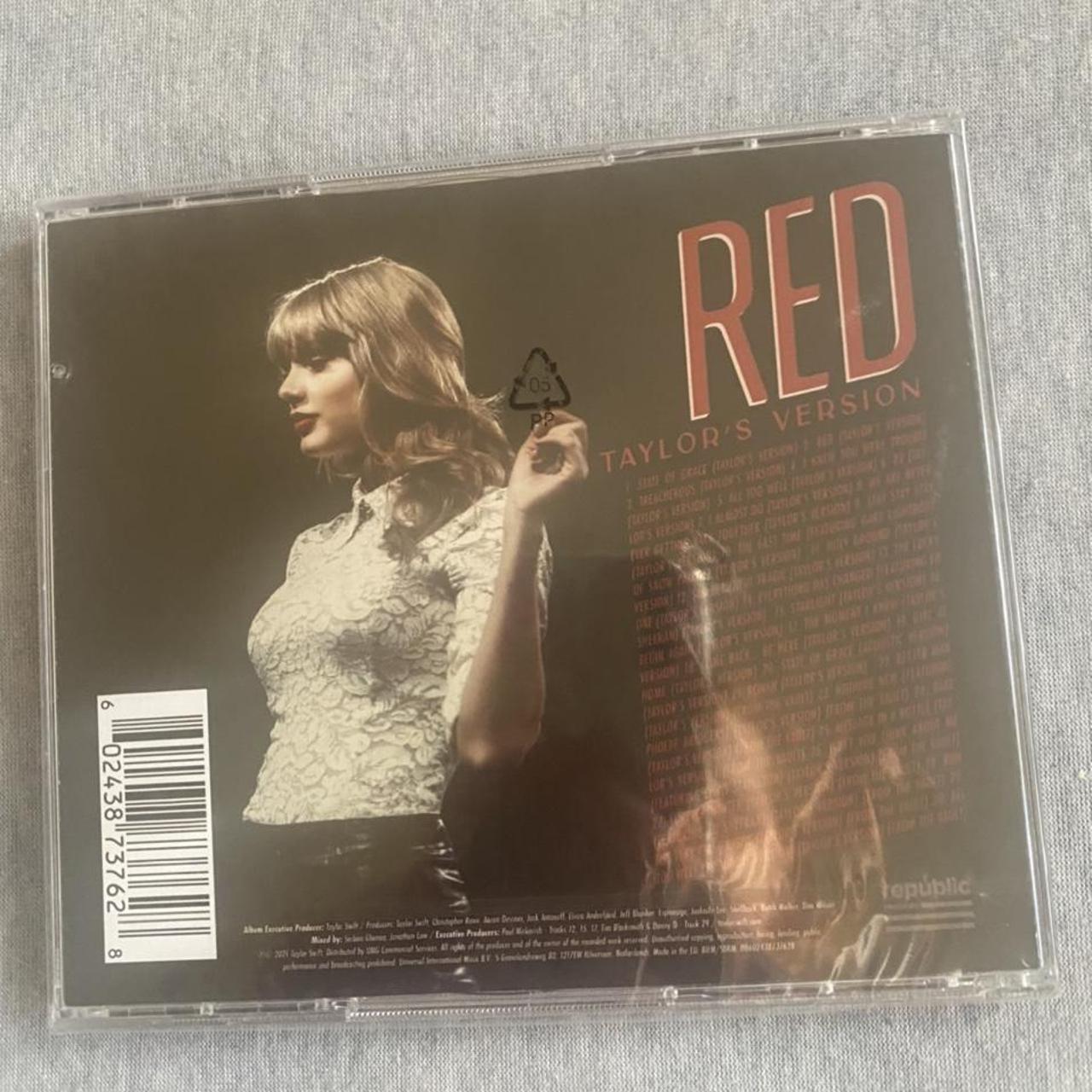 brand new sealed red taylor's version cd by taylor... - Depop