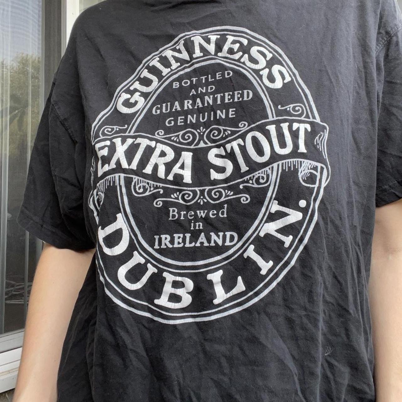 vintage official merchandise guinness beer shirt!... - Depop