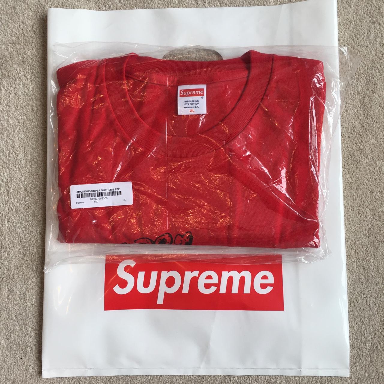 Supreme - Super Supreme Tee (Bee Tee) // Red... - Depop
