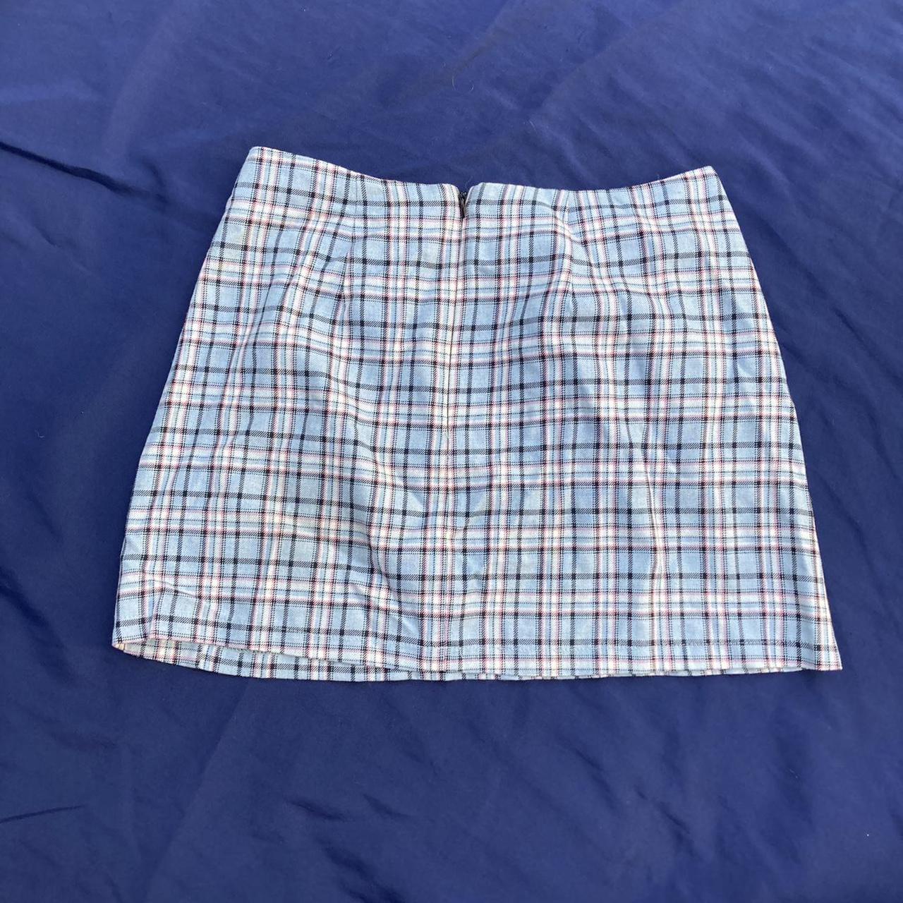 Baby Blue Plaid Skirt at Anthony Bohnsack blog