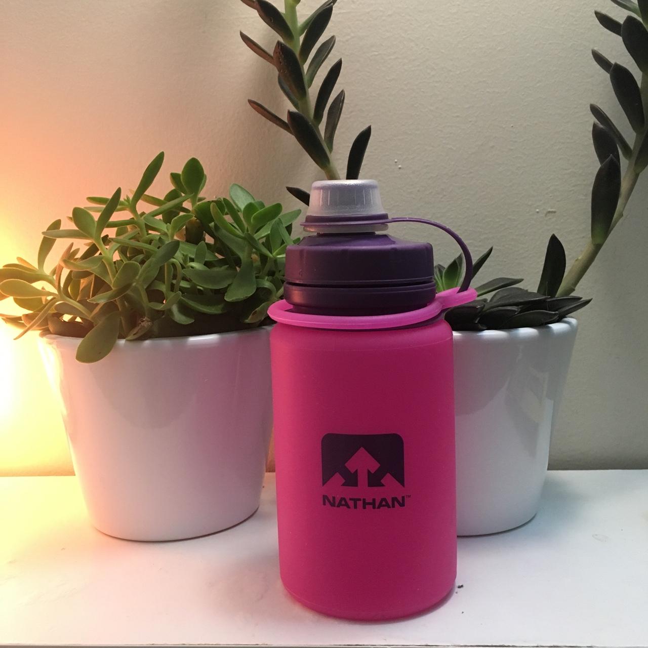 New Reusable Nathan Pink Water Bottle - its... - Depop