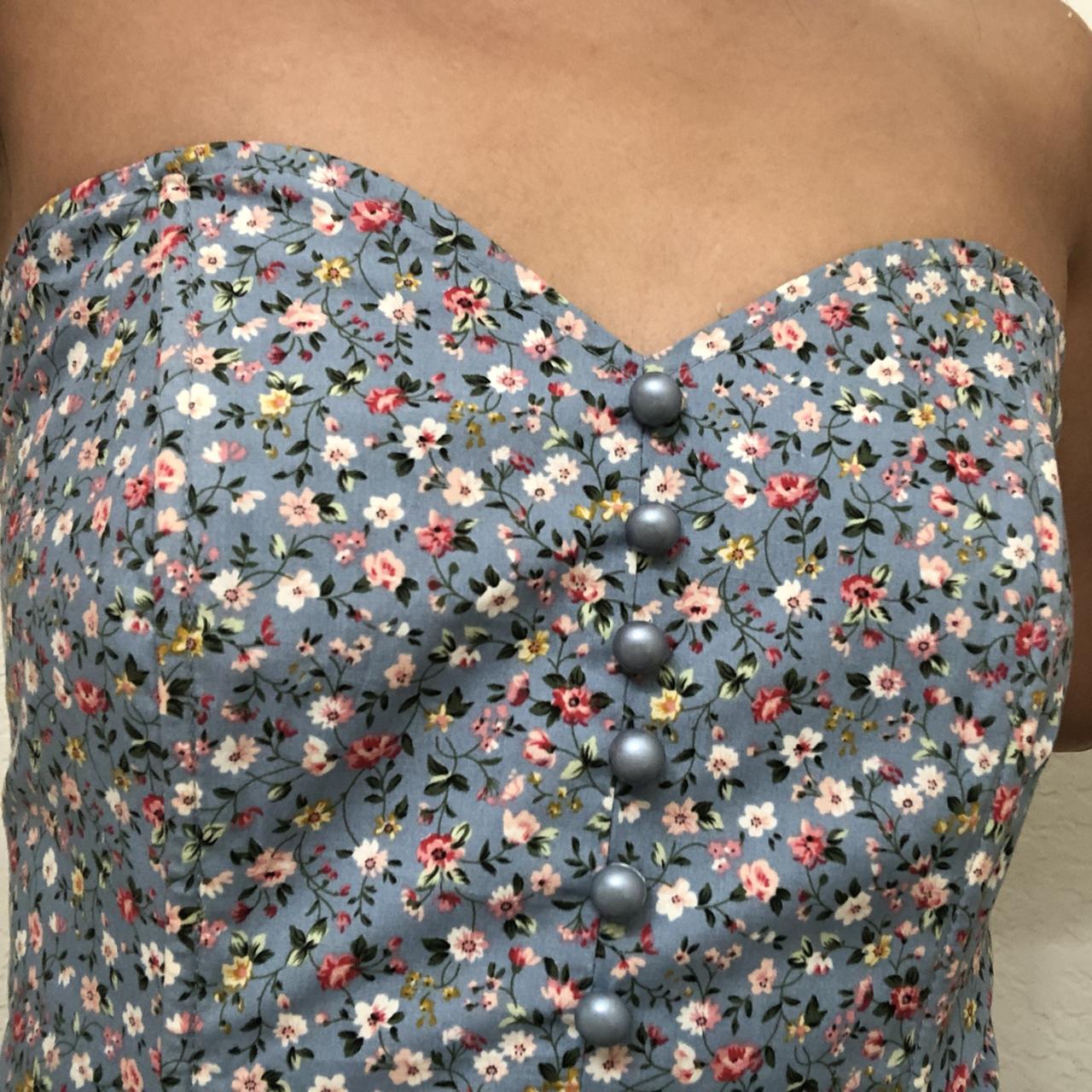 Bustier heart shaped top Fits XS-S Supercute, I... - Depop