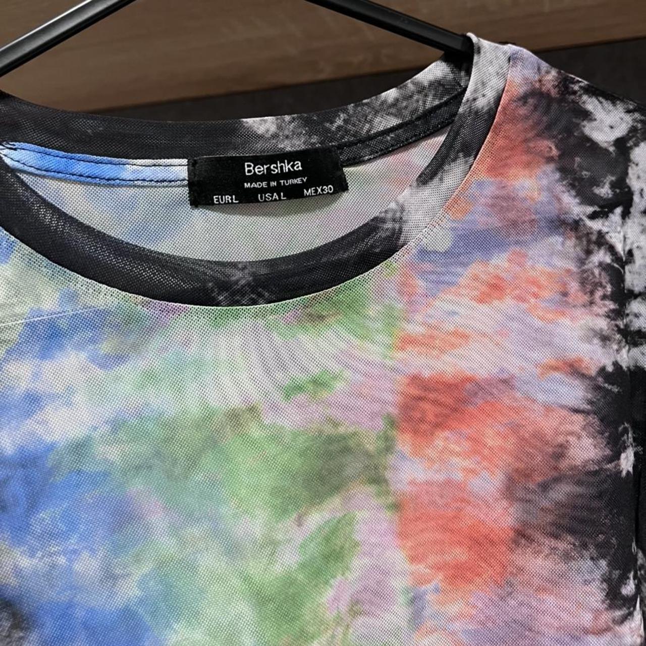 Bershka meshed top, so cool had for awhile but not... - Depop