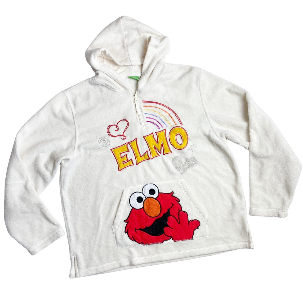 Elmo Streetwear Fleece Hoodie Urban Fashion Popup... - Depop