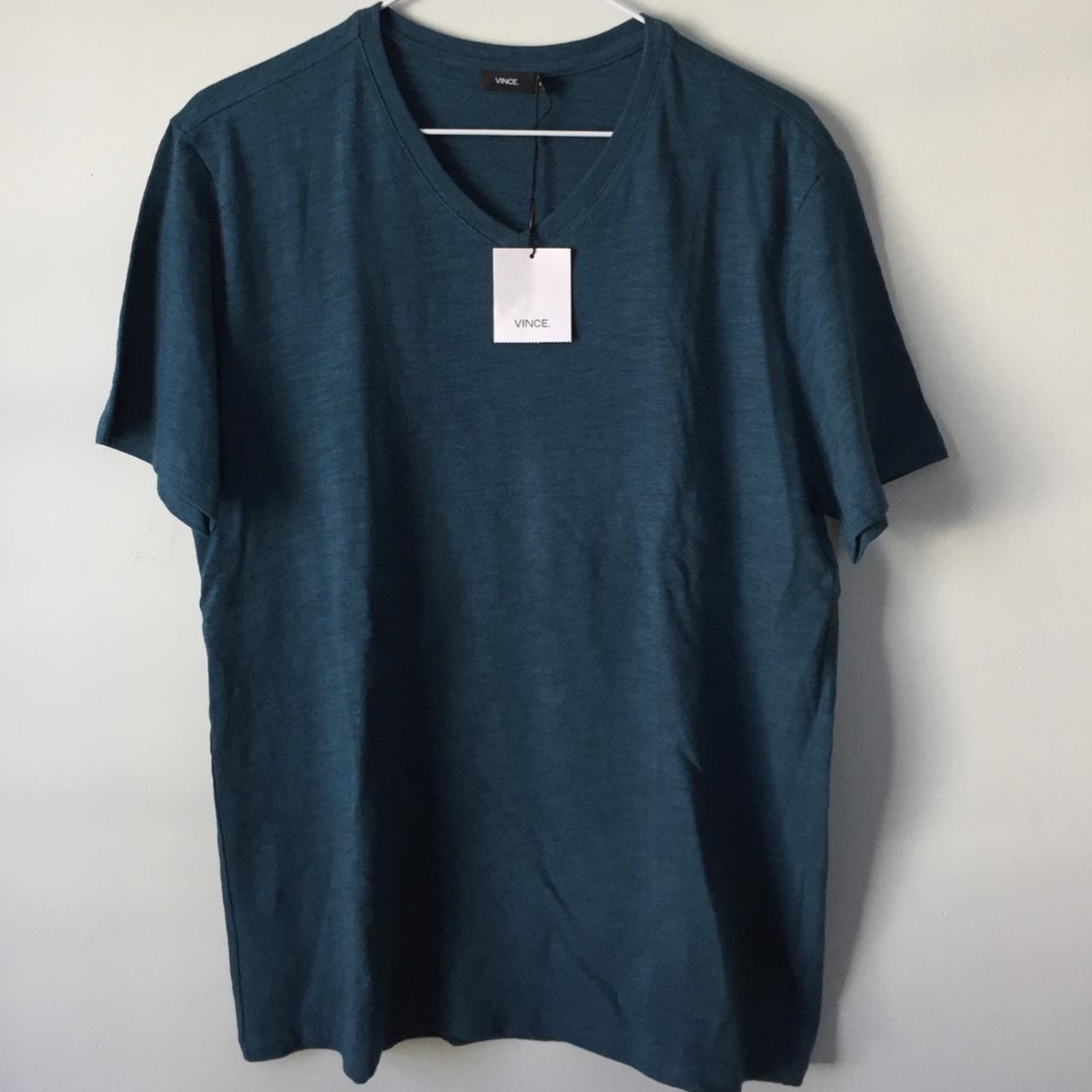 Brand new with tag Vince t-shirt in teal in size... - Depop