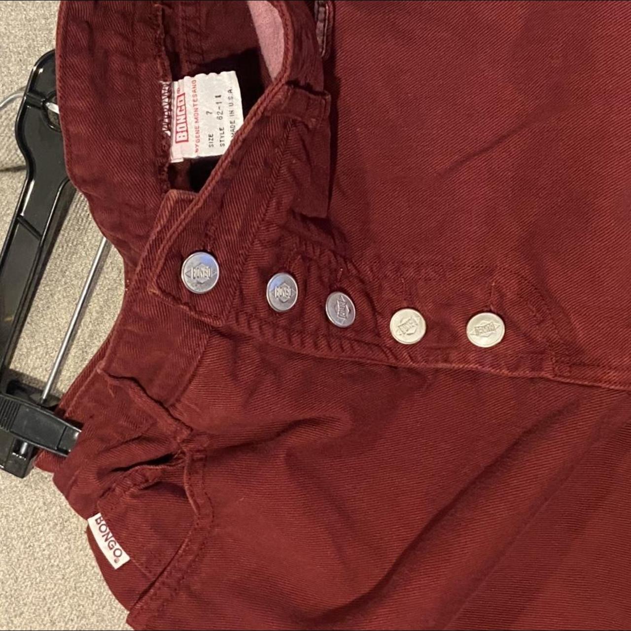 Awesome vintage maroon Bongo button fly jeans 🔴 High... - Depop