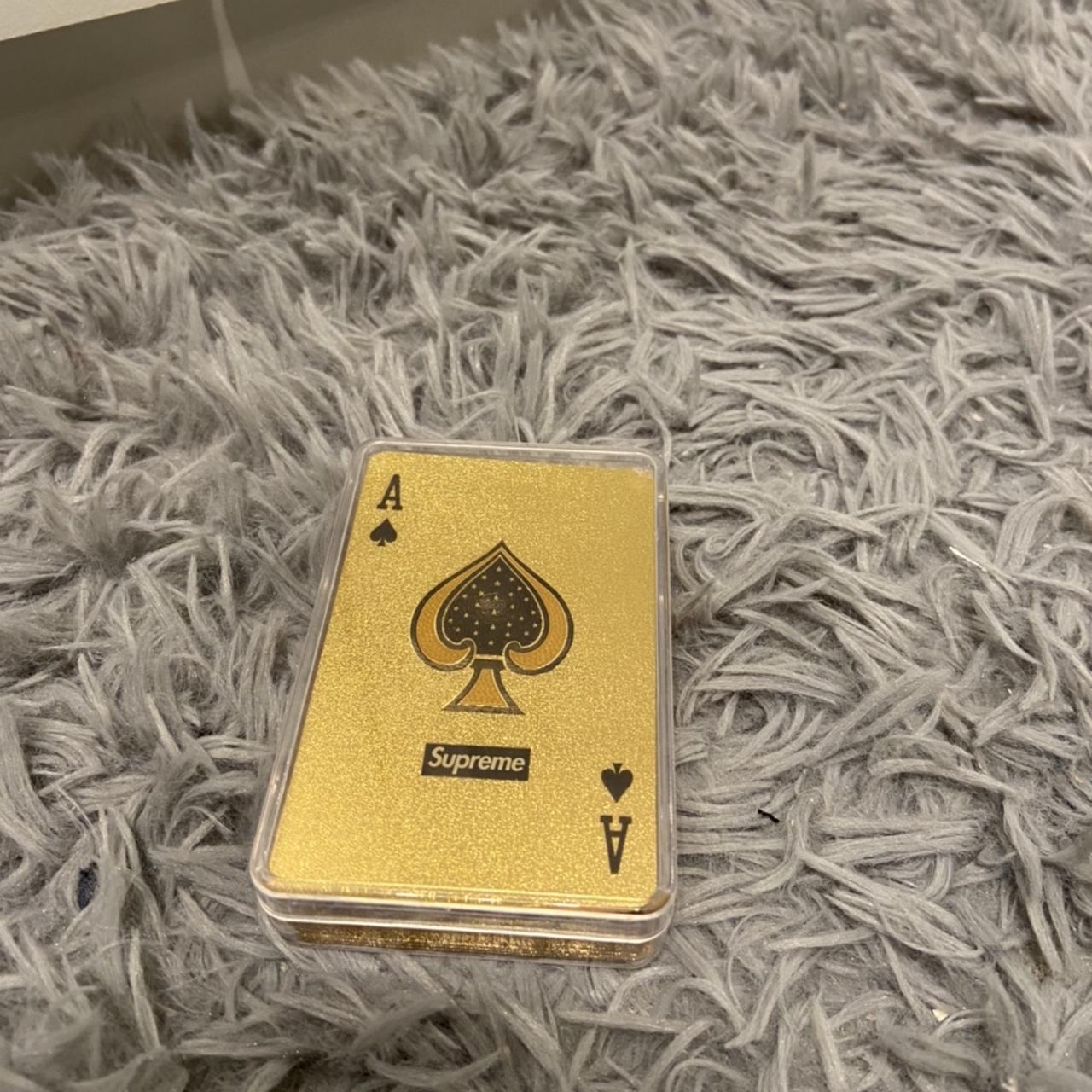 Supreme Playing Cards Gold Not the original Case - Depop