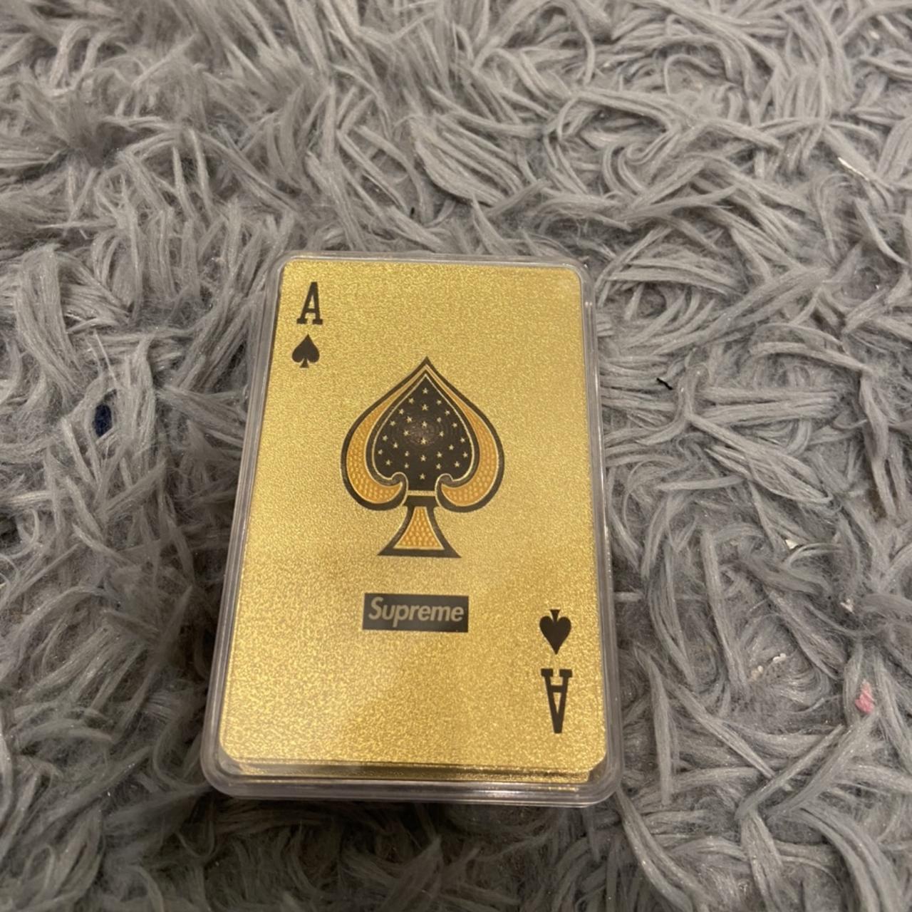Supreme Playing Cards Gold Not the original Case - Depop