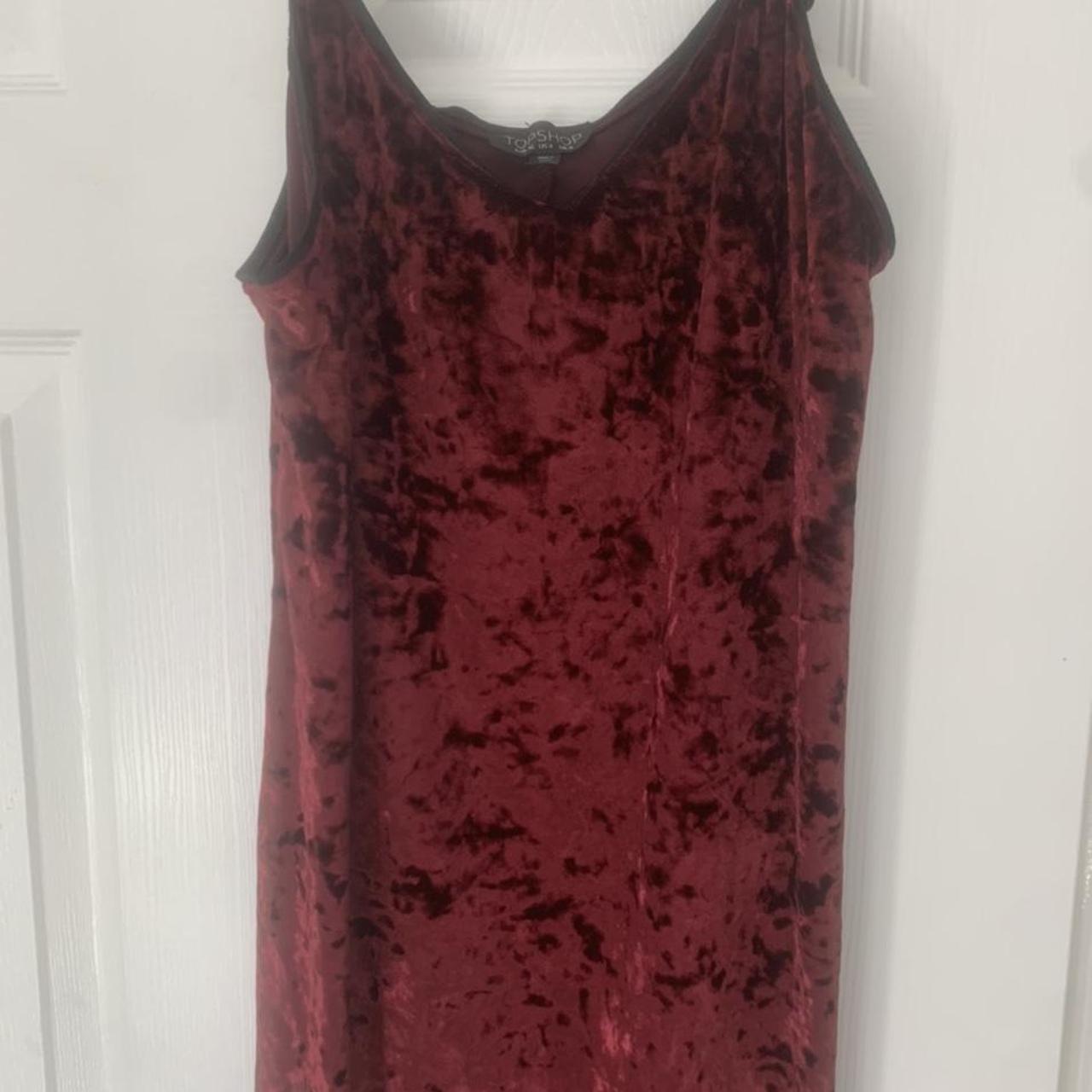 Lovely Velvet Mini Dress Beautiful Floaty Dress Depop