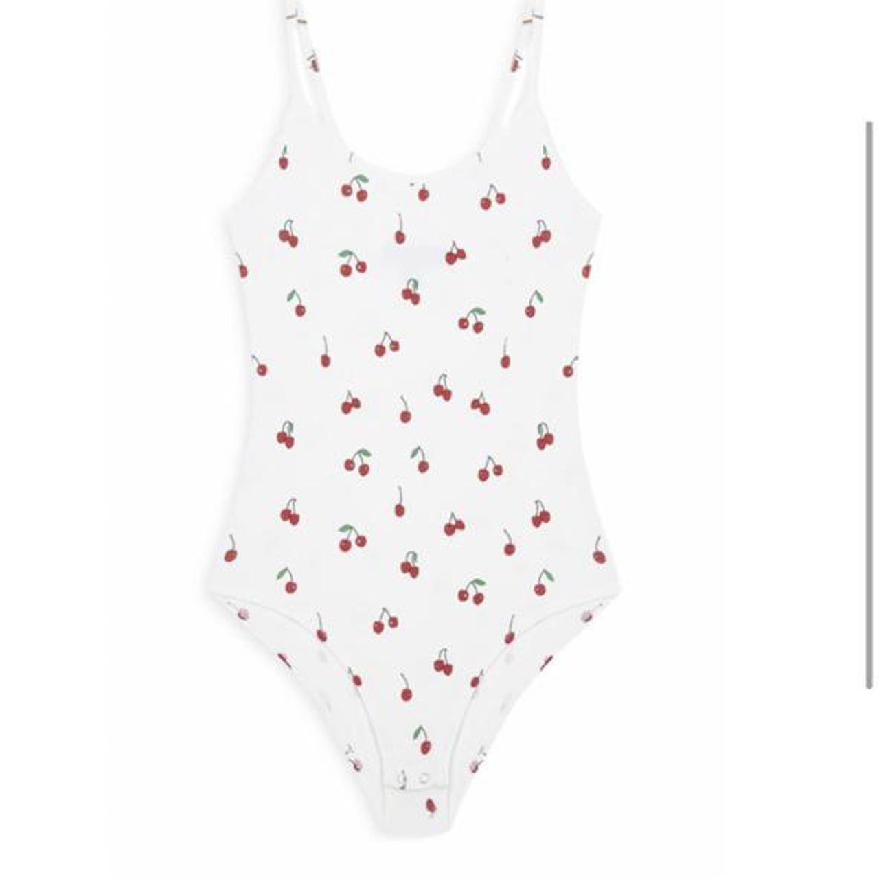cutest primark cherry 🍒 bodysuit , so soft and comfy... - Depop