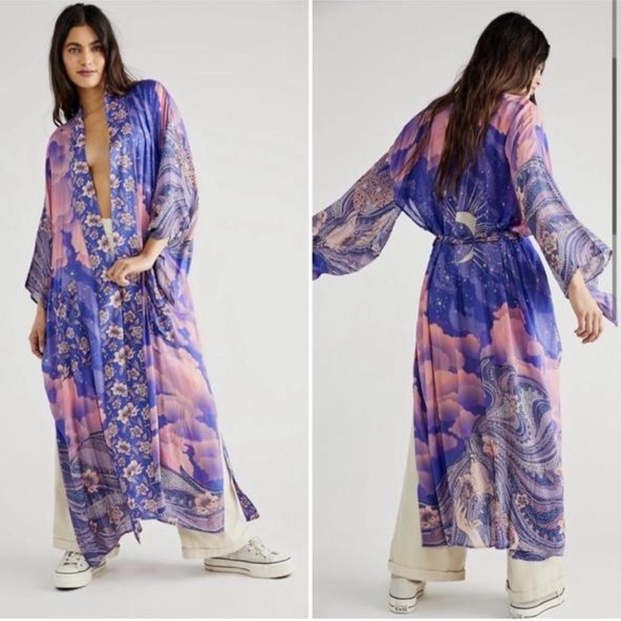 Spell Women's Purple and Pink Robe | Depop