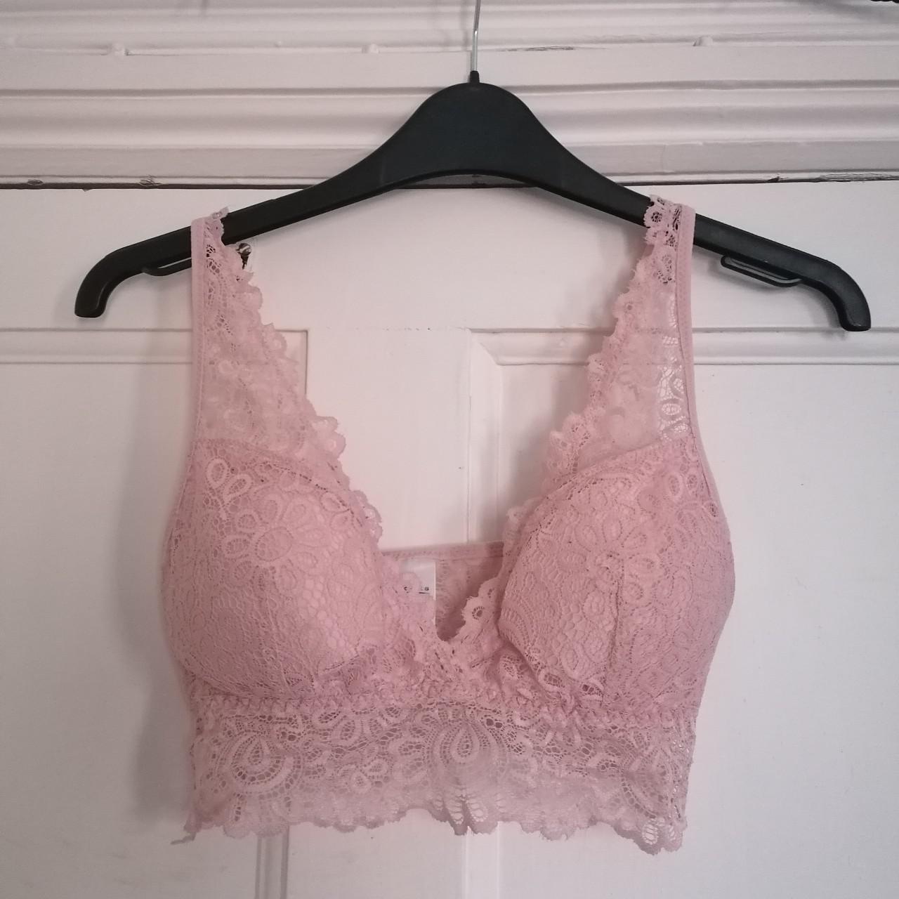 Peacocks Women's Pink Bra | Depop