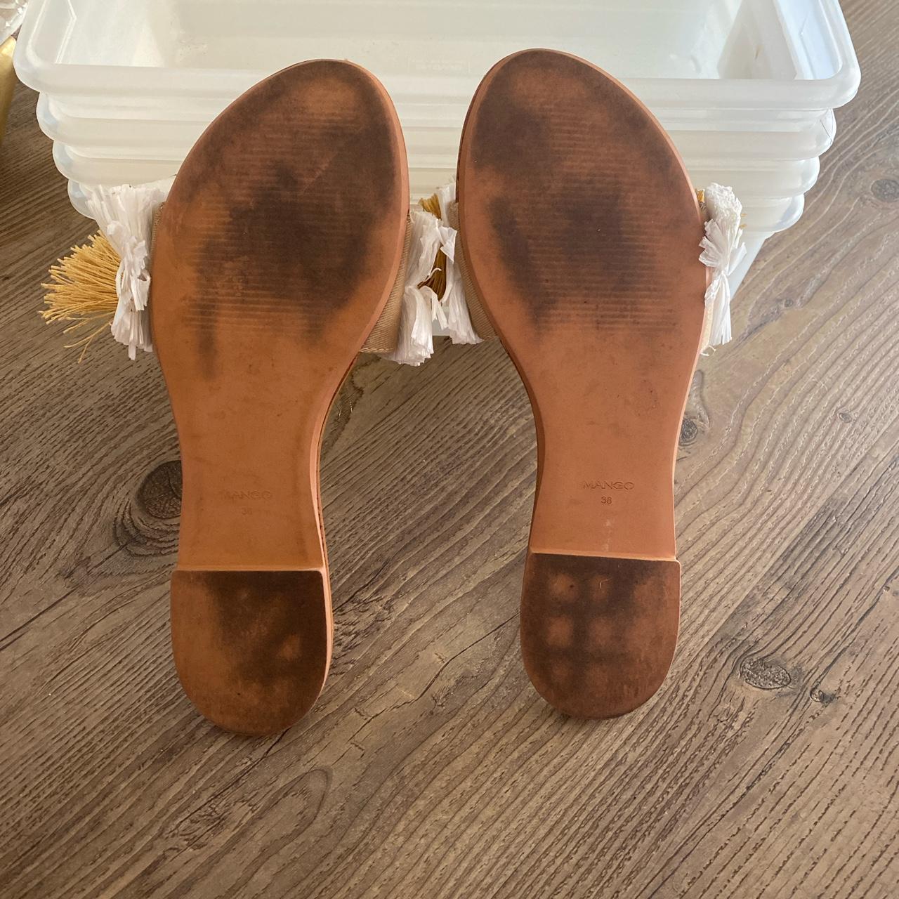 Mango slides, impeccable from the top, have worn... - Depop