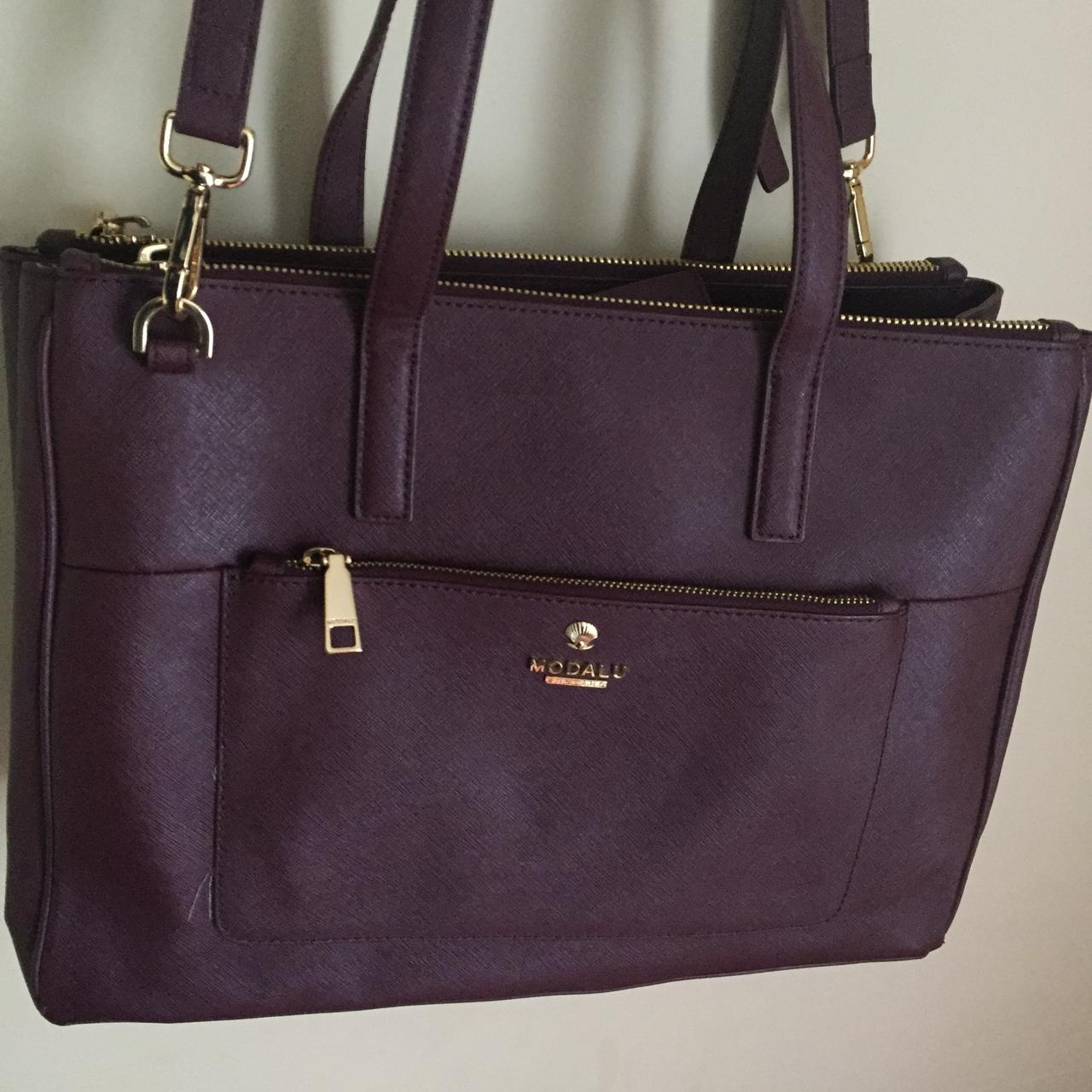 Modalu Phoebe saffiano tote bag. RRP £229. In... - Depop