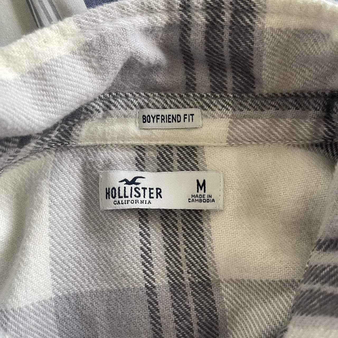 Hollister shacket Boyfriend fit Oversize checked... - Depop