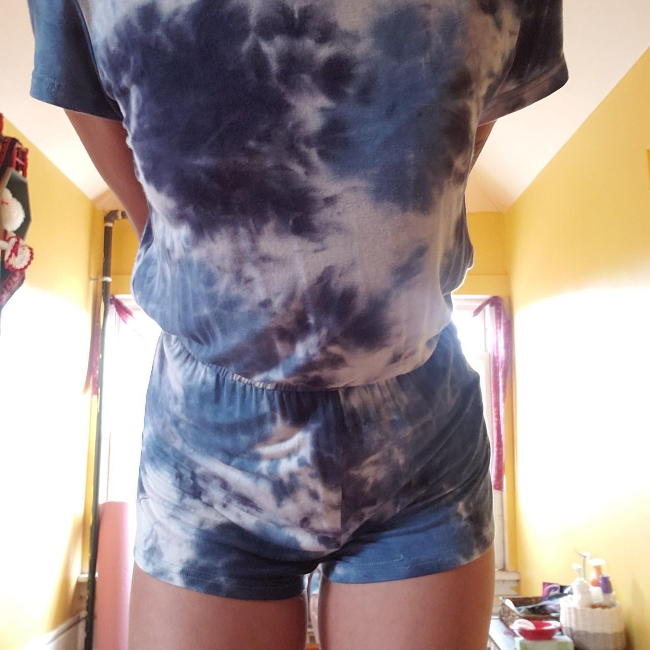 American apparel tye dye romper size small #AA, #UO - Depop