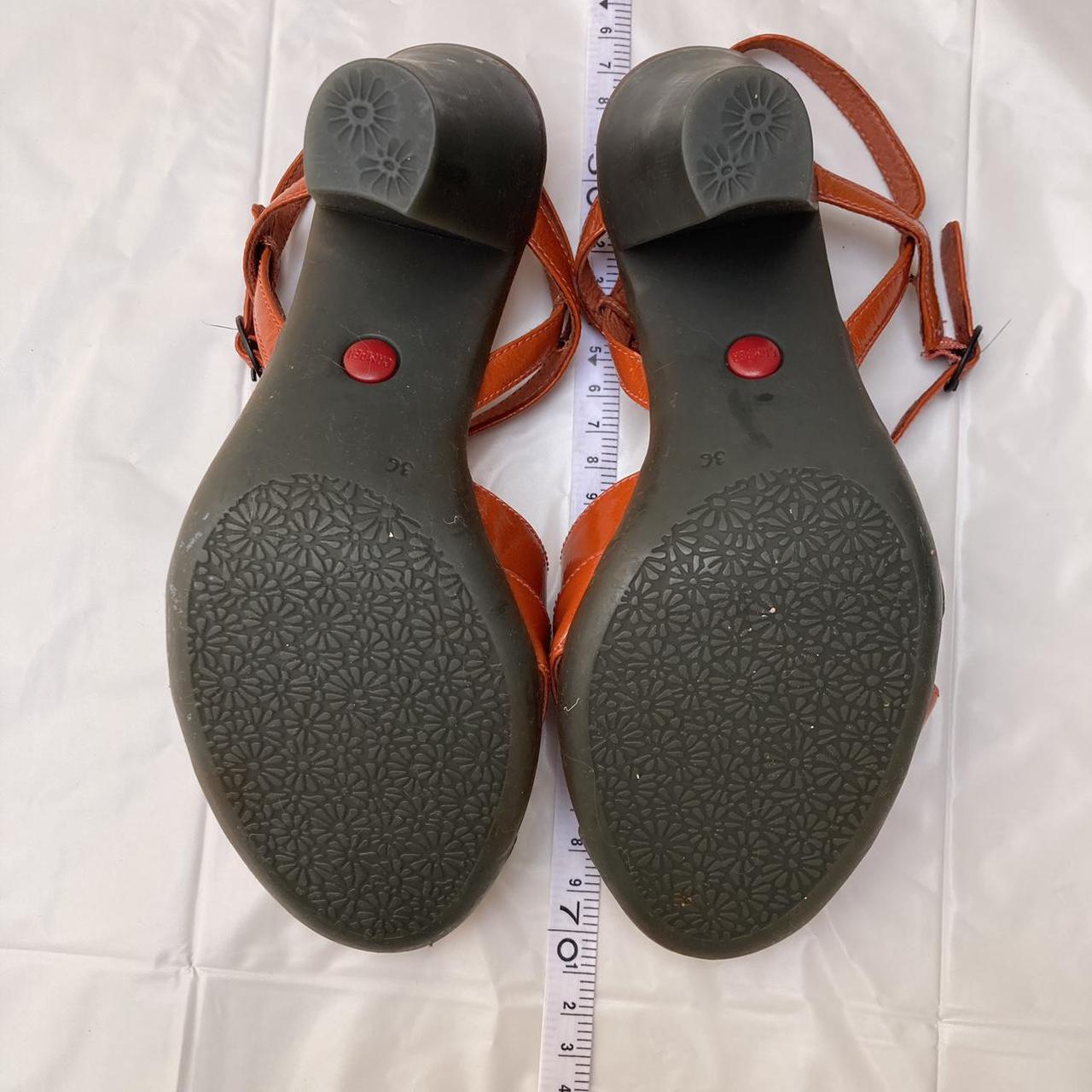 Zesty orange Camper heels Leather upper, leather... - Depop
