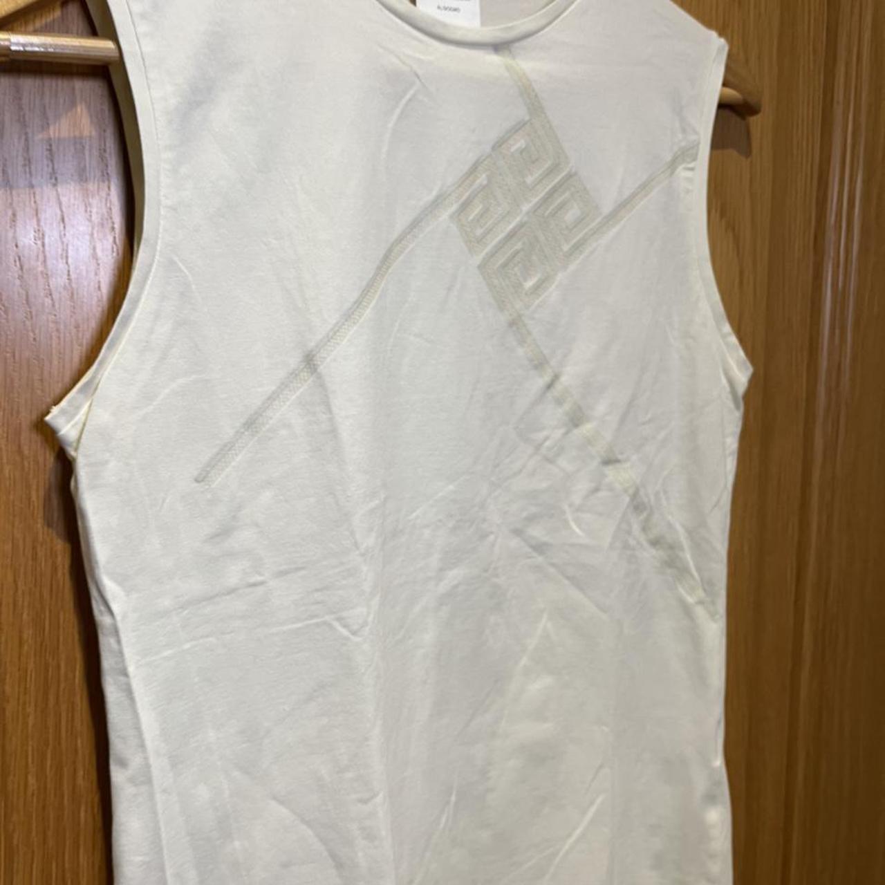 Amazing off white vintage Versace tank top. Good... - Depop