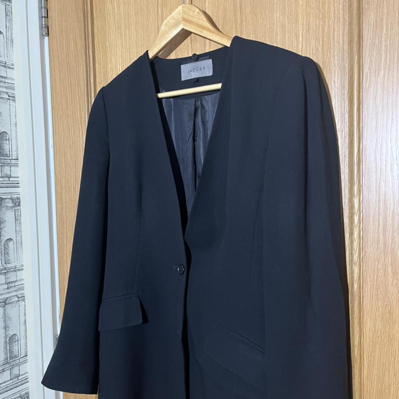 Great quality Black Jaeger suit jacket. No problems... - Depop