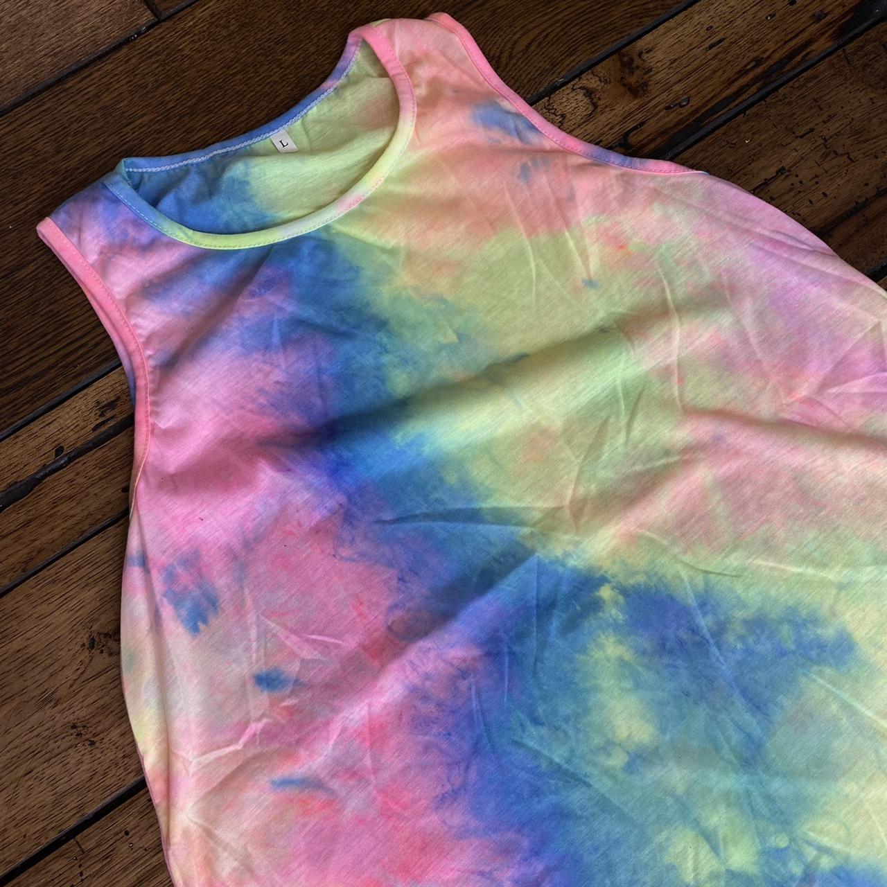 TIE DYE Oversized Tank (coverup/dress)! Marked as a... - Depop