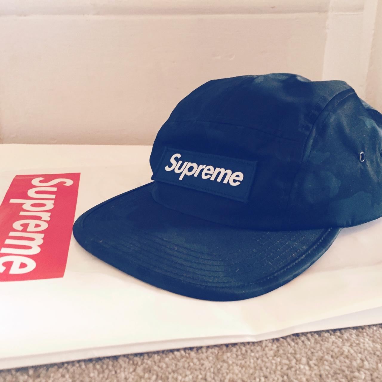 Supreme SnapBack Navy Blue Camouflage Brand new only... - Depop