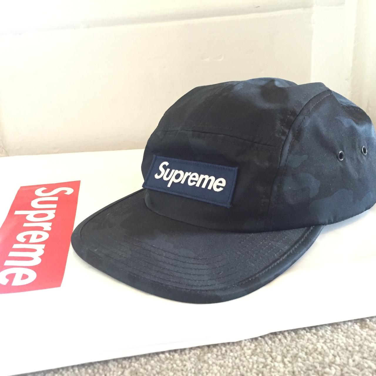 Supreme SnapBack Navy Blue Camouflage Brand new only... - Depop