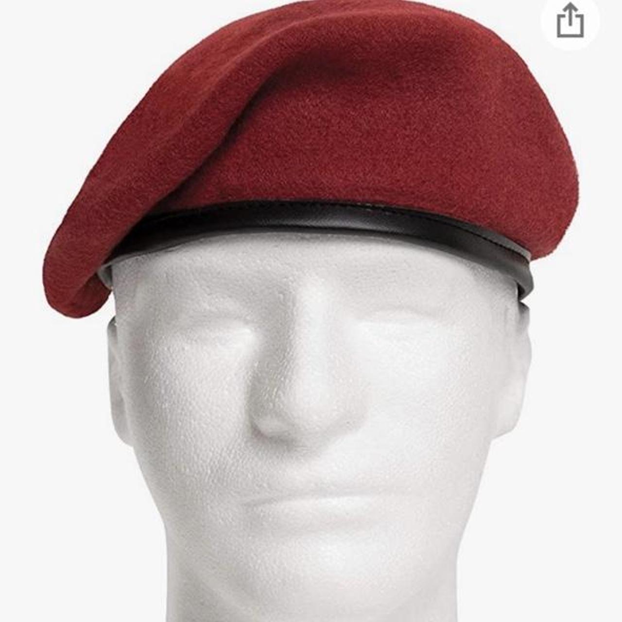 Pack / bundle of 3 wool beret hats Red black &... - Depop