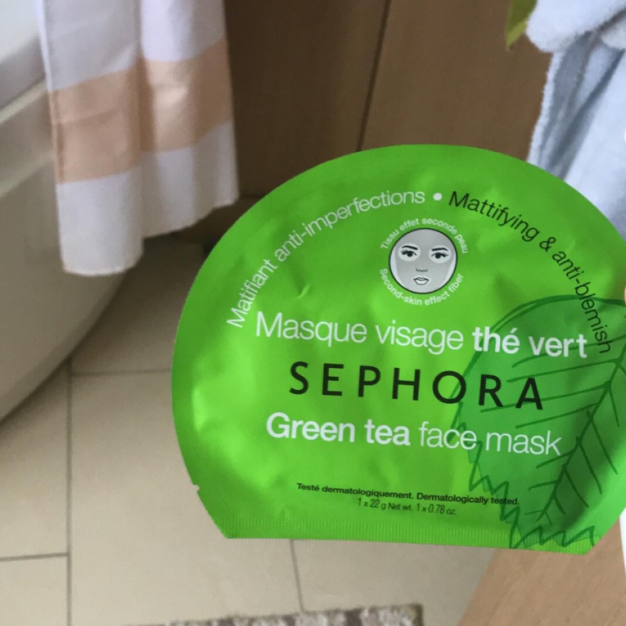 Sephora green tea face mask Mask enriched with... - Depop