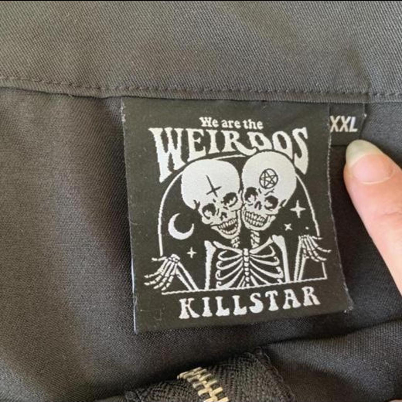 🔮⚰️ Killstar ‘don’t cross me’ black pleated mini... - Depop