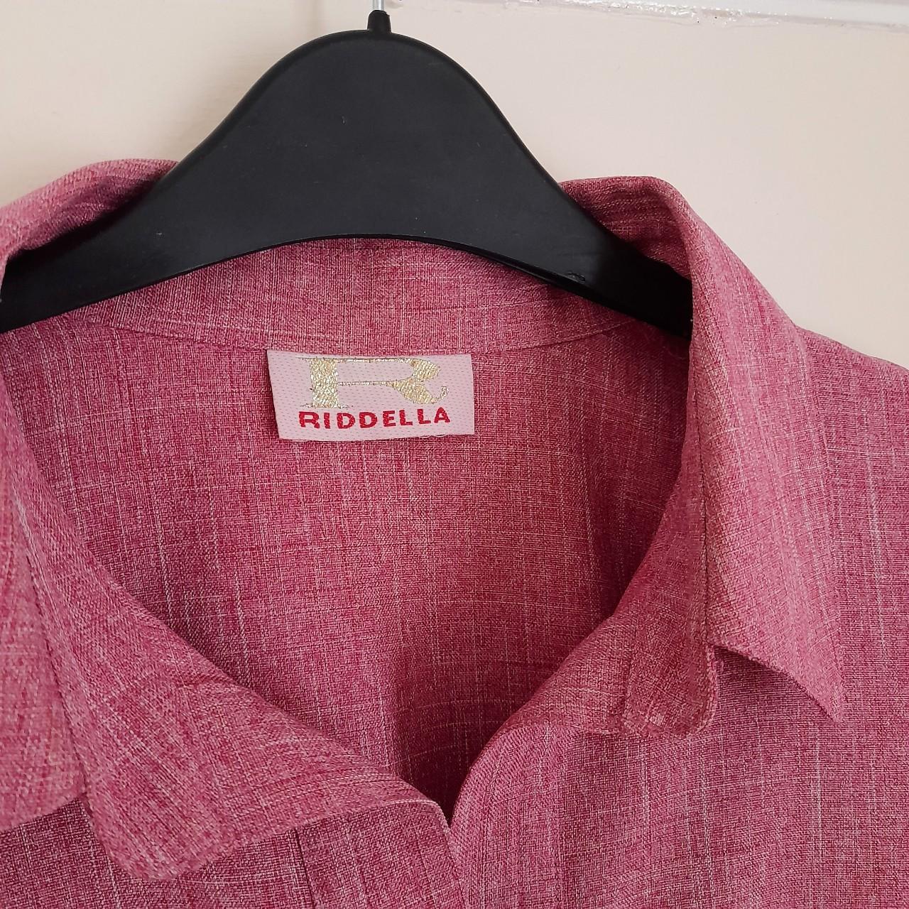 genuine 80s Riddella button up pink shirt Unreal... - Depop