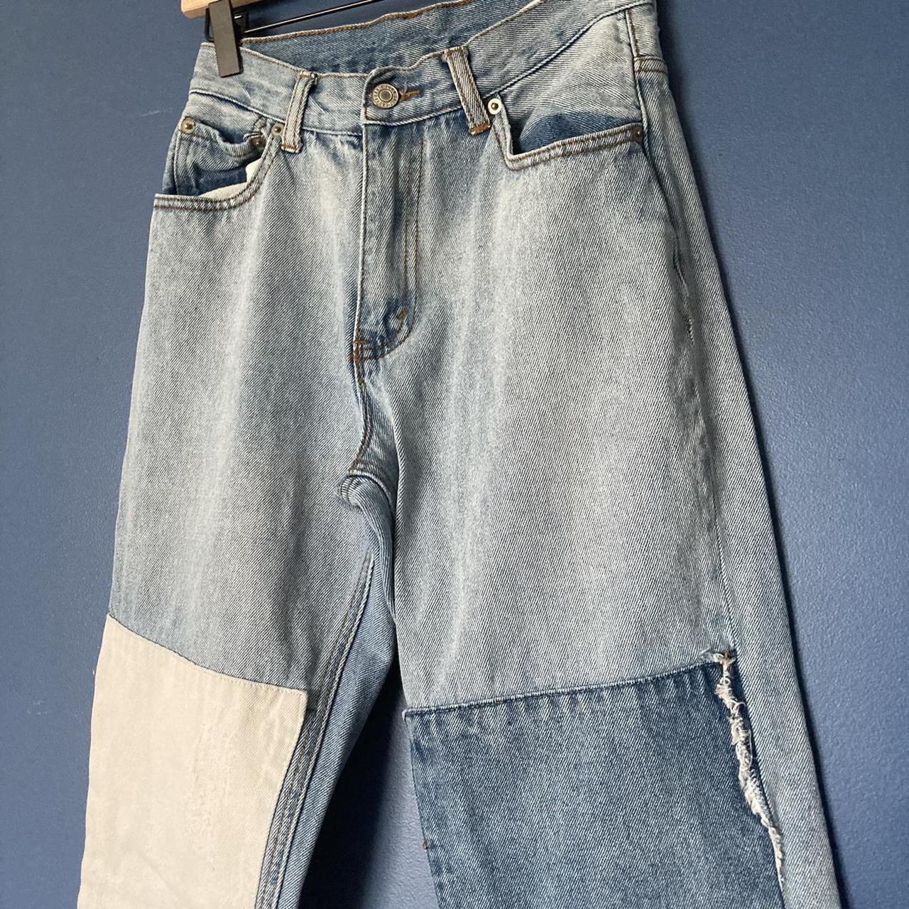 Brandy Melville Kenzo Patch Jeans Fabric is a bit... - Depop