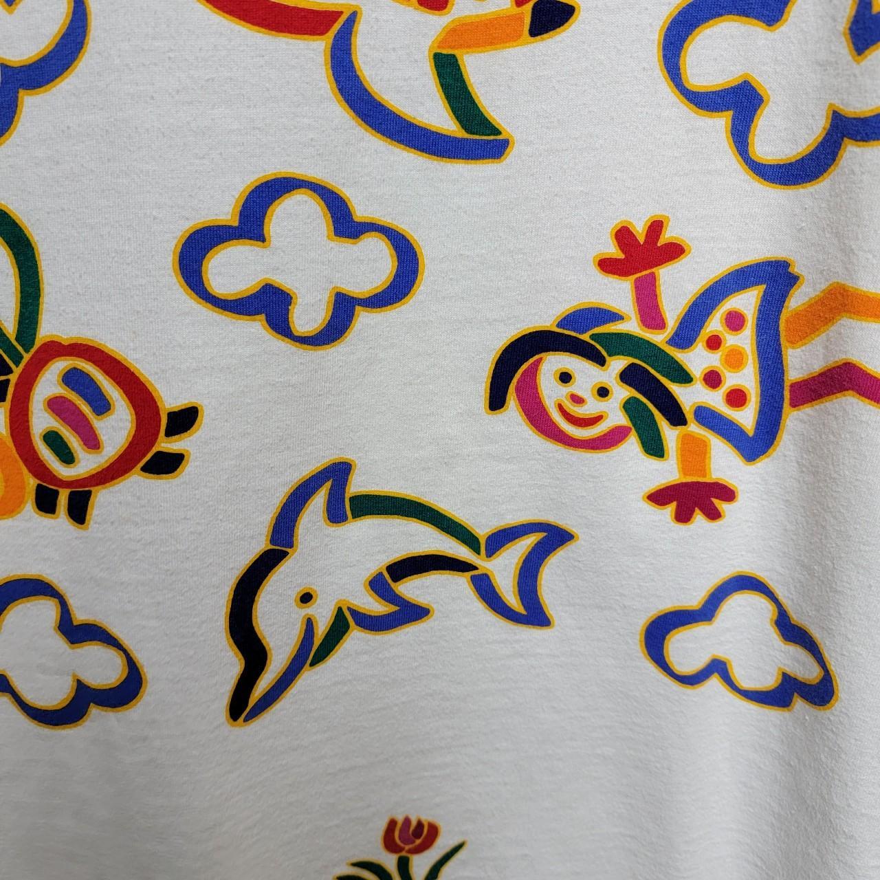 Bo Bendixen Vintage graphic t shirt White with... - Depop