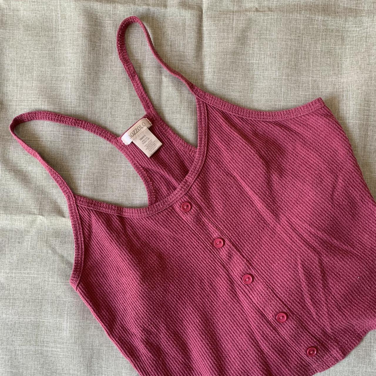 Magenta Halter Tank Brand: Bozzolo Size:... - Depop