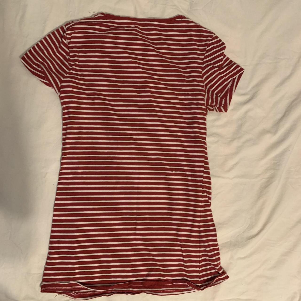 Red and white stripe top Brand: atmosphere Size:... - Depop