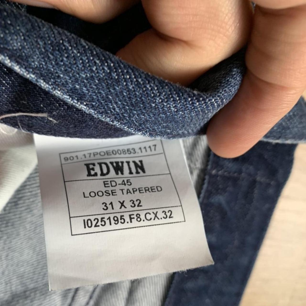 Japanese Edwin ED-45 jeans- loose tapered in blue.... - Depop