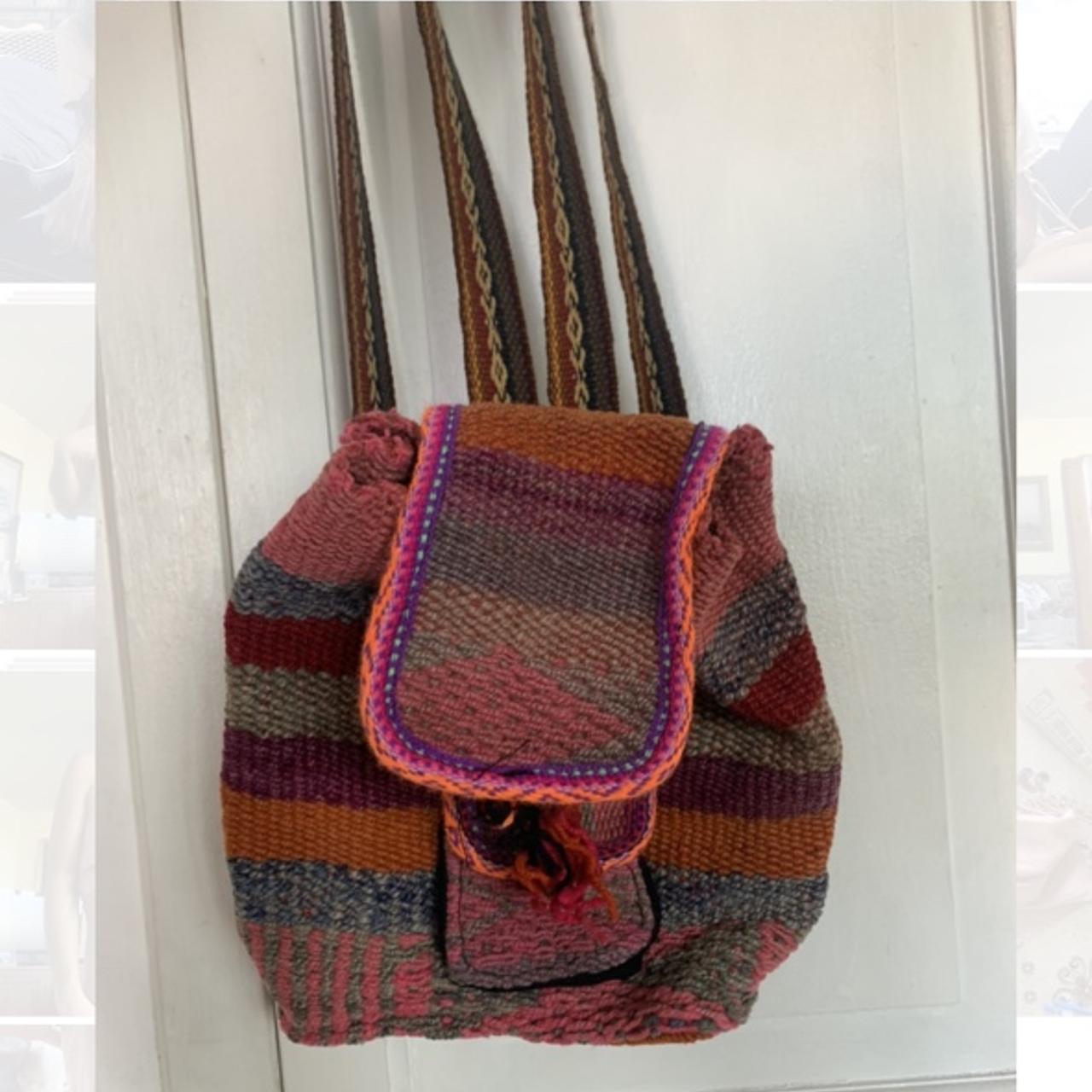 Really cute small woven backpack! Gives a fun drug... - Depop