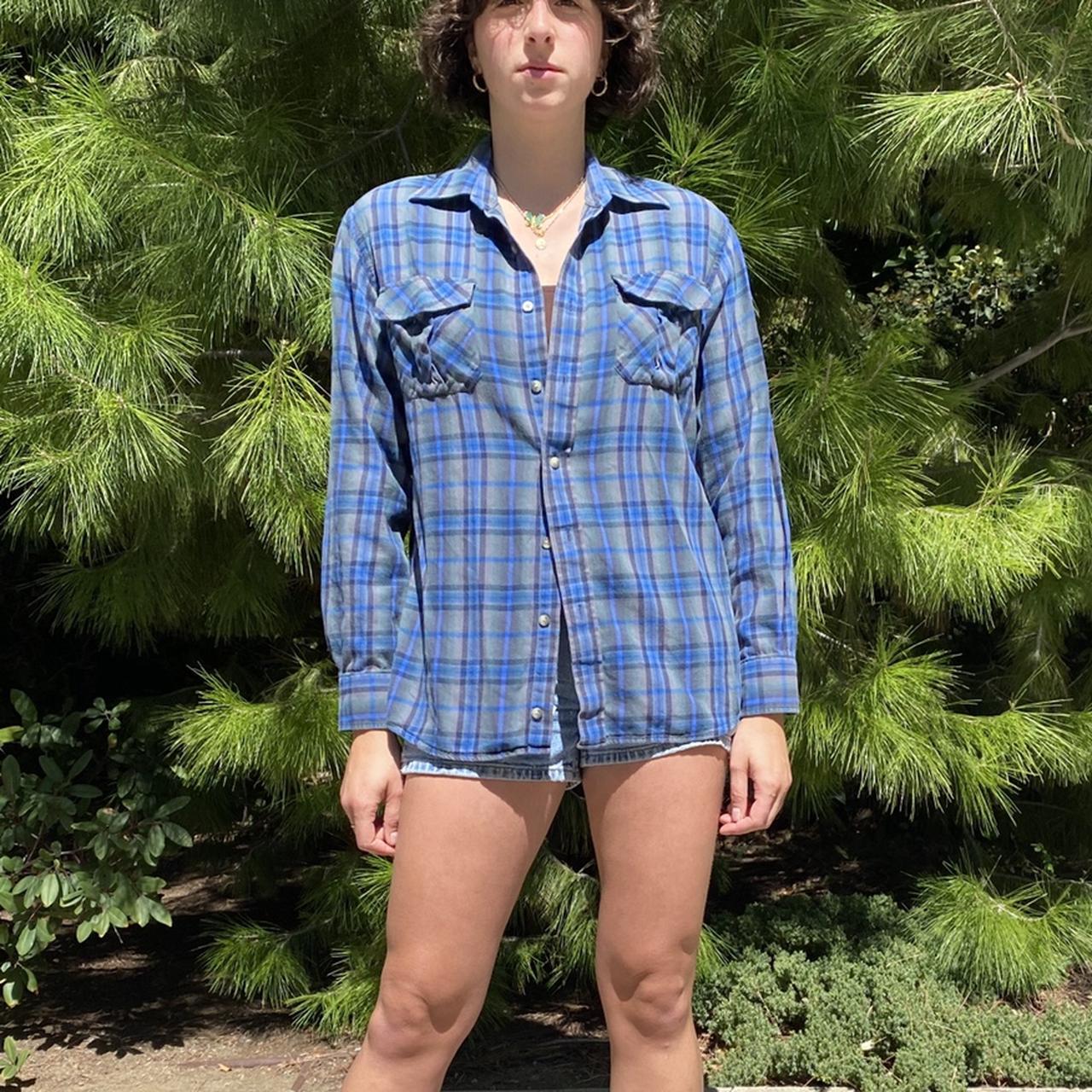 Pendleton blue plaid button down Size S In great... - Depop