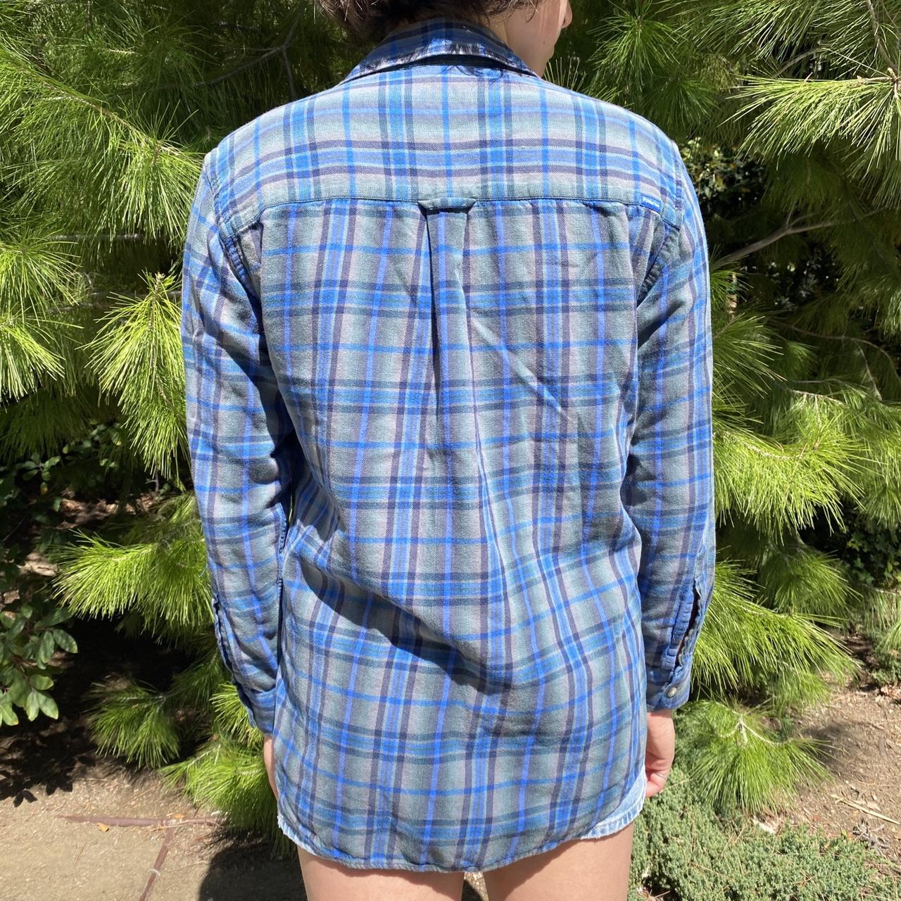 Pendleton blue plaid button down Size S In great... - Depop