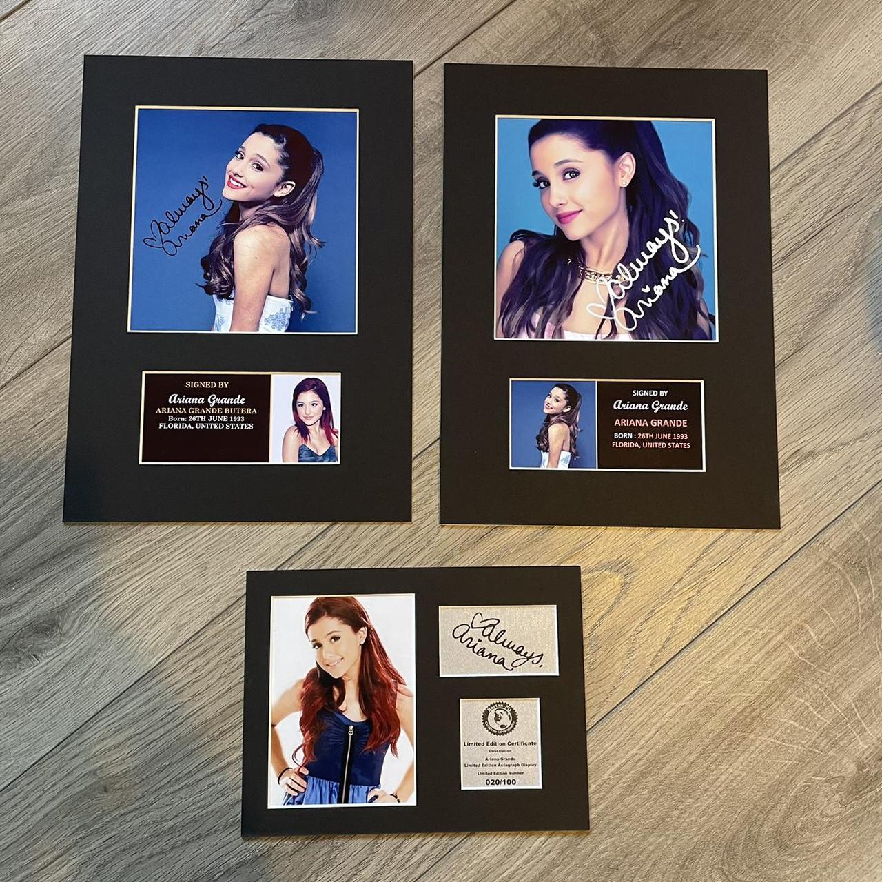 extremely rare signed ariana grande print... - Depop