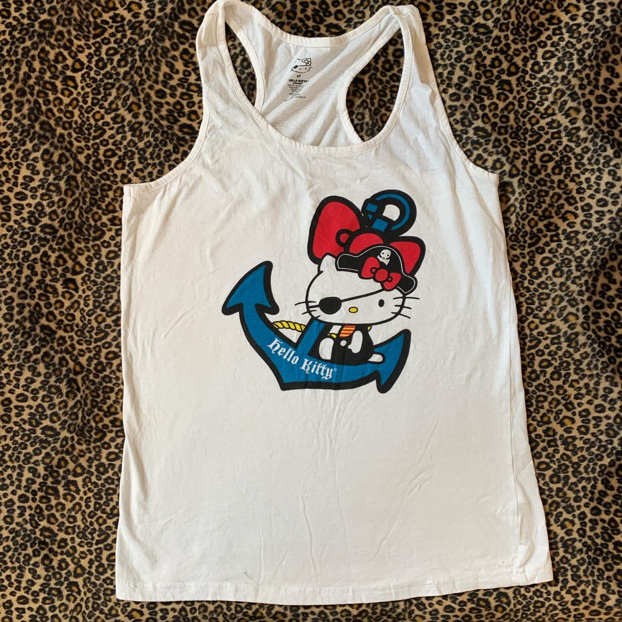 Hello Kitty tank top Pirate Hello Kitty sitting on... - Depop