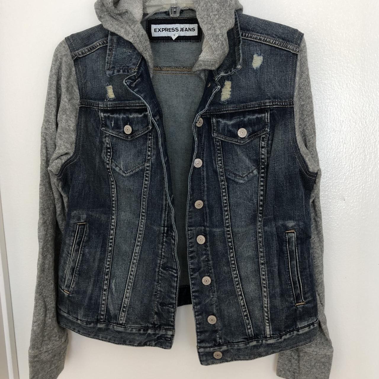 Express jean jacket L - Depop