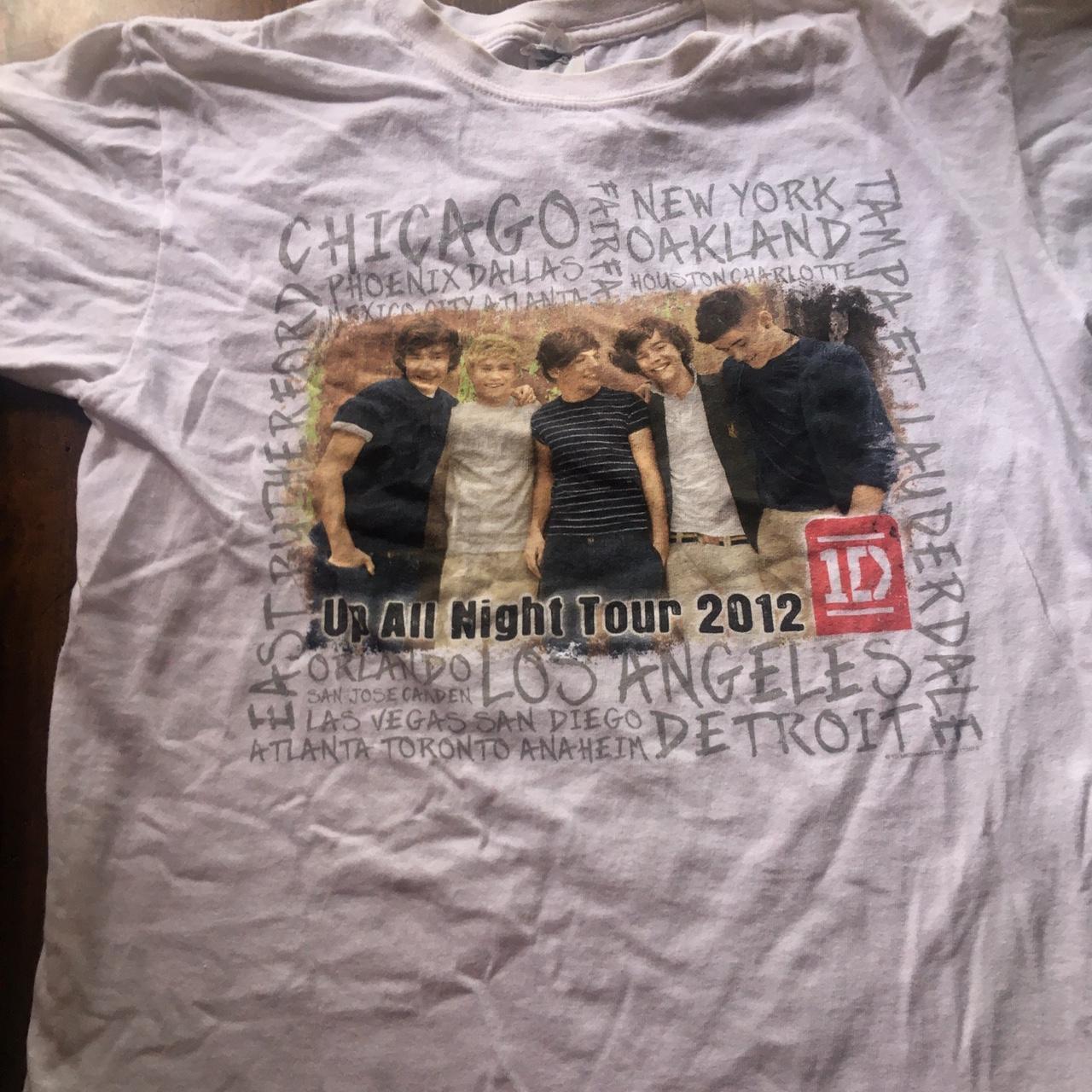 UP ALL NIGHT ONE Directions tour shirt from Dallas... - Depop