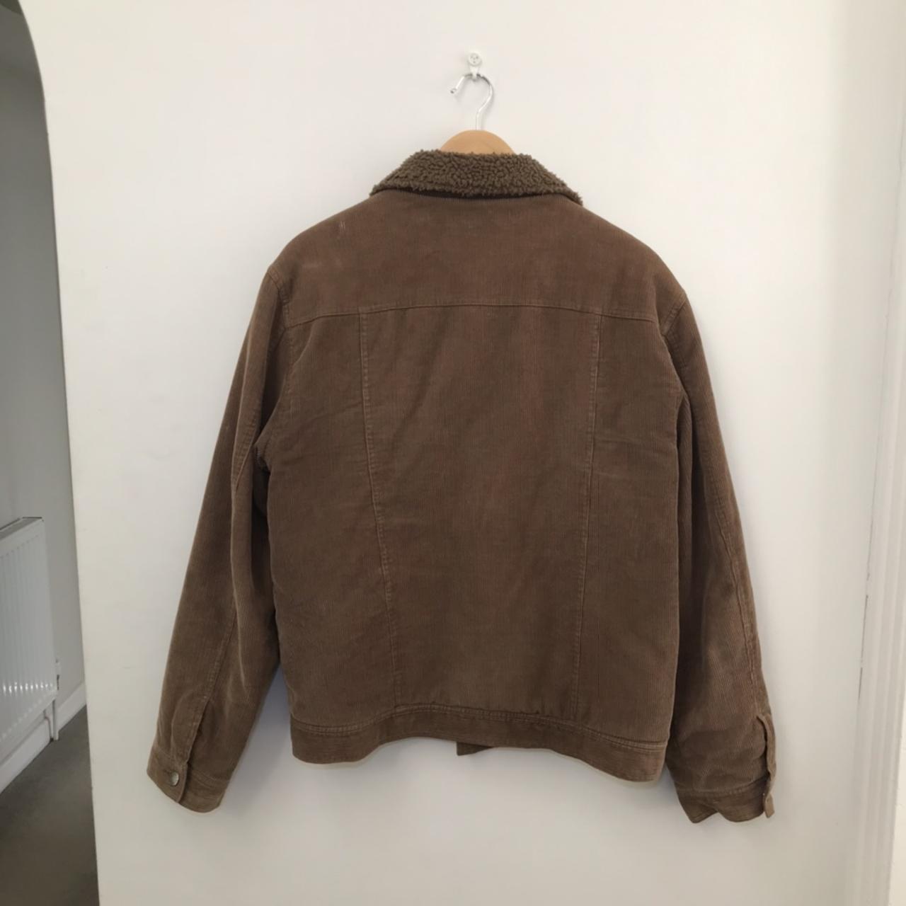 Brown Corduroy John Rocha Jacket Warm with woollen... - Depop
