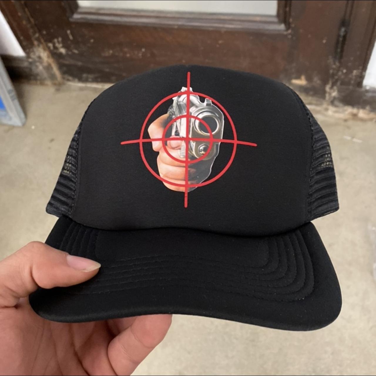 Target Practice Brand New Black Trucker Hat #007... - Depop