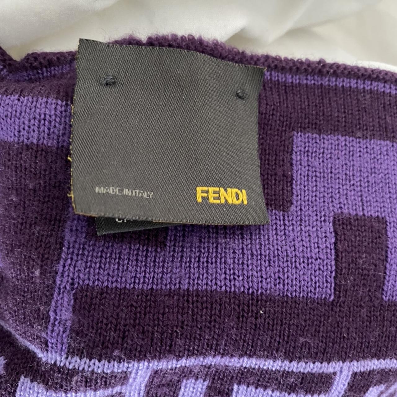For sale - Fendi Monogram scarf in purple. Very... - Depop
