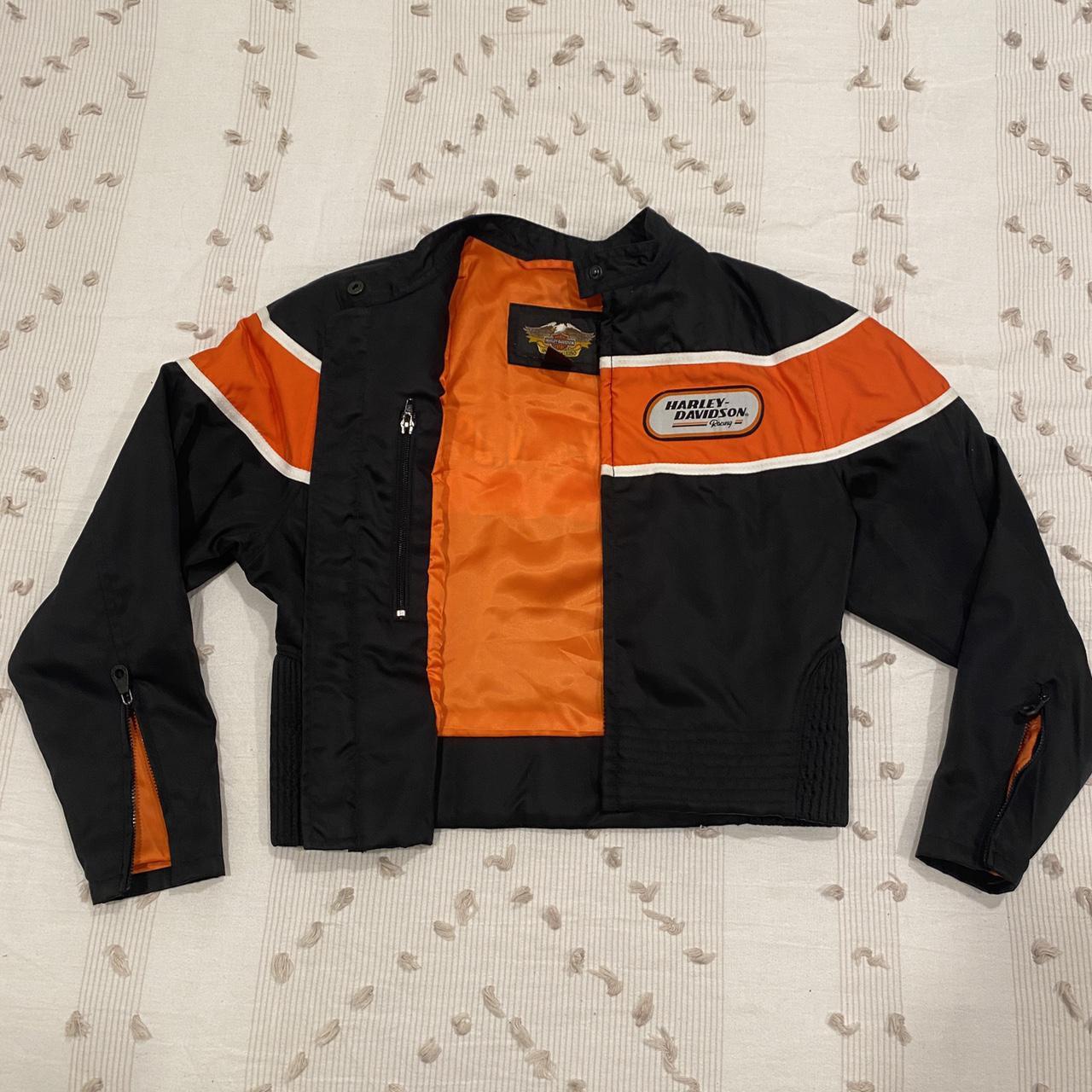 🖤🧡 HARLEY DAVIDSON RACING JACKET!!!! There’s two... - Depop