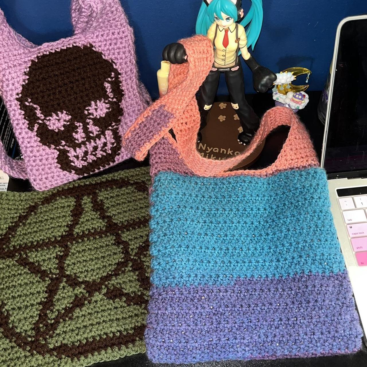 UNIF Women's Purple and Blue Bag | Depop